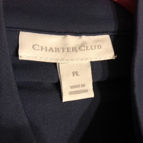 Charter Club | Jackets & Coats | Charter Club Slate Blue Equestrian ...